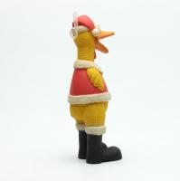 China Non-Toxic Latex Squeaky Chicken Dog Toy 24cm Colorful Pet Chew Toy for sale