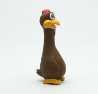 China Funny Chicken Squeaky Pet Toy for Dogs 17cm Height 16cm Width Latex Dog Toy for sale