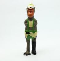 China Interactive Latex Squeaky Dog Toy Soldier Puppy Eco Friendly 22.5cm Height for sale