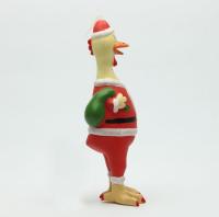 China Professional Chew Latex Rubber Chicken Dog Toy Environmental Friendly for sale