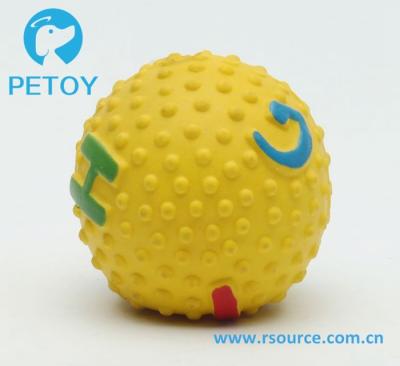 China Latex Christmas Dog Toy Squeaky Ball 7cm for Small Medium Pets for sale