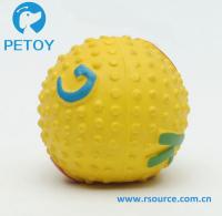 China Latex Christmas Dog Toy Squeaky Ball 7cm for Small Medium Pets for sale