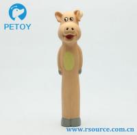 China Non Toxic Latex Dog Toys Squeaky Pig and Cow Set 26cm Soft Chew for Small Medium Dogs for sale