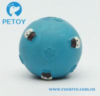 China Christmas Latex Dog Ball Toys Durable Squeaky 7cm for Small Medium Pets for sale