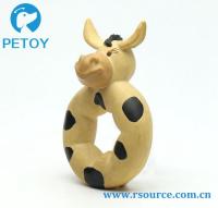 China Latex Cow Pet Chewing Toy 16.5cm Eco-Friendly Durable Dog Grind Teeth for sale