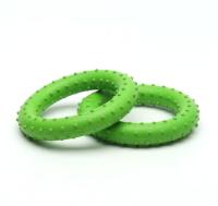 China Eco Round Rubber Dog Chew Toy 11.5cm Durable BSCI Approved Pet Toy for sale