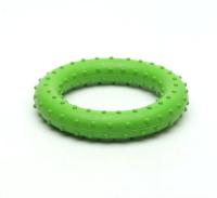 China Eco Round Rubber Dog Chew Toy 11.5cm Durable BSCI Approved Pet Toy for sale