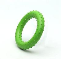 China Eco Round Rubber Dog Chew Toy 11.5cm Durable BSCI Approved Pet Toy for sale
