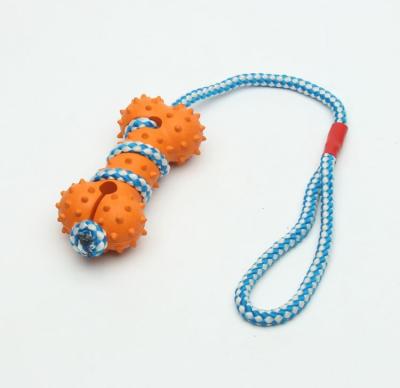 China Bone Shape Heavy Duty Dog Rope Toy 45cm Cleaning Pet Toy Custom Color for sale