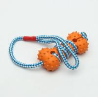 China Bone Shape Heavy Duty Dog Rope Toy 45cm Cleaning Pet Toy Custom Color for sale