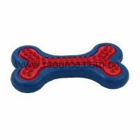 China TPR Rubber Dog Chew Toy Food Dispenser 15cm 160g Durable Treat Toy for sale