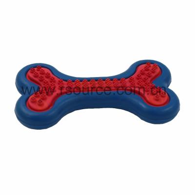 China TPR Rubber Dog Chew Toy Food Dispenser 15cm 160g Durable Treat Toy for sale