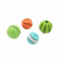 China Durable Hard Rubber Dog Ball 7cm 68g for Dental Teething and Healthy Play for sale