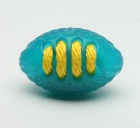China TPR Dog Football Toy for Strong Chewers 8.5x12.5x7.5cm BSCI Approved OEM for sale