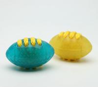 China TPR Dog Football Toy for Strong Chewers 8.5x12.5x7.5cm BSCI Approved OEM for sale