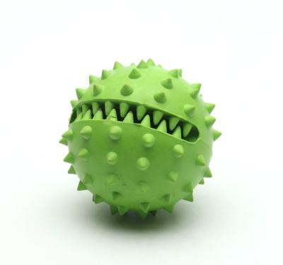 China Custom Indestructible Dog Ball Toy 6.5cm Rubber Ball Dispenser for Dogs OEM Service for sale