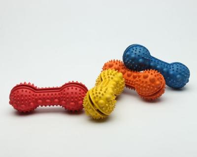 China TPR Rubber Dog Chew Toy Food Dispenser 15cm 160g Washable Durable for sale