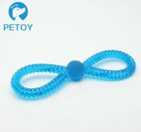 China TPR Indestructible Dog Tug Toy 27cm 65g Strong Teething Toy for Large Dogs for sale