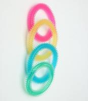 China TPR Dog Toy Spiky Circle 12x7.5cm 122g Durable Chew Toy for Small Puppies for sale