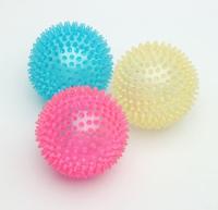 China TPR Dog Spiky Ball Toy 100mm Knobby Bouncing Pet Toy OEM Service for sale