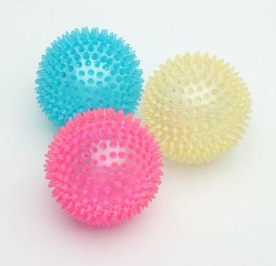 China TPR Dog Spiky Ball Toy 100mm Knobby Bouncing Pet Toy OEM Service for sale