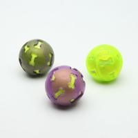 China Durable TPR PVC Dog Toy Ball 7.5cm Non Toxic Hard Plastic Chew Toy for Extreme Chewers for sale