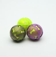 China Durable TPR PVC Dog Toy Ball 7.5cm Non Toxic Hard Plastic Chew Toy for Extreme Chewers for sale