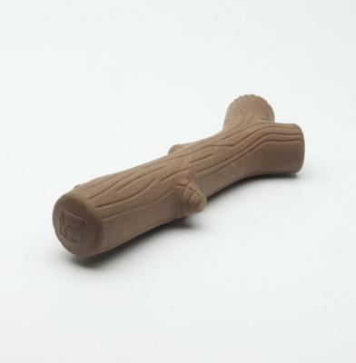 China Vivid Shape Soft TPR Dog Stick Toy 18cm Safe Chew for Puppies for sale