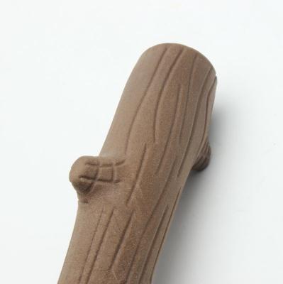 China TPR Dog Toy 18x4.5cm Durable Rubber Stick Pet Chew Toy for Aggressive Chewers for sale