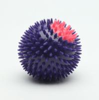 China Spiky TPR Dog Ball Toy 9cm 12cm Durable Squeaky Fetch Ball for Pets for sale