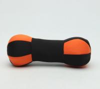 China Interactive Dumbbell Dog Toy Floating Bite Tug 17cm Durable Pet Play for sale