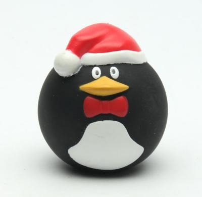 China Vinyl Penguin Squeaky Dog Toy 8 cm Small Medium Pet Latex Chew Toy OEM ODM for sale