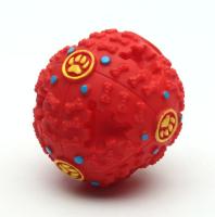 China Non Toxic Pet Toy Treat Ball 8.5 cm Vinyl Treat Ball for Sale China for sale