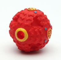 China Non Toxic Pet Toy Treat Ball 8.5 cm Vinyl Treat Ball for Sale China for sale
