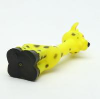 China Customized Giraffe Vinyl Pet Chew Toy for Dogs 19cm Height Durable Dog Toy for sale
