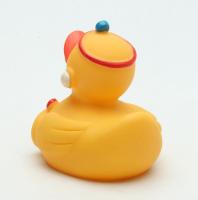 China Non Toxic Safe Strong Vinyl Dog Squeaky Toy Pet Duck Toy 8.5 cm Height for sale