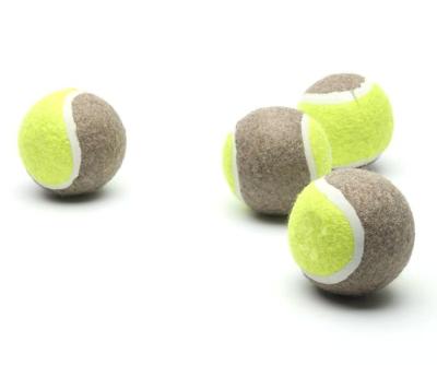 China Durable 2 Inch Chew Proof Rubber Tennis Ball Dog Toy Eco Friendly Fetch for sale
