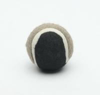 China Custom Logo Printed Rubber Pet Toy Tennis Ball 2 Inch Durable Dog Play for sale
