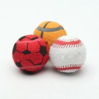 China Jumbo Squeaky Rubber Tennis Ball Dog Toy 2.5 Inch Durable Pet Chew Toy for sale