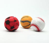 China Jumbo Squeaky Rubber Tennis Ball Dog Toy 2.5 Inch Durable Pet Chew Toy for sale