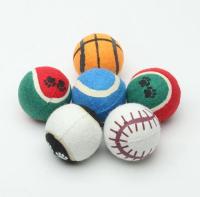 China Custom Printed Tennis Balls for Dog Fetch 2.5 Inch Pet Toy Pack for sale