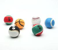 China Custom Printed Tennis Balls for Dog Fetch 2.5 Inch Pet Toy Pack for sale