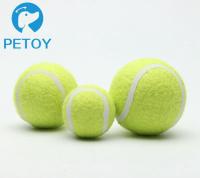 China Cotton Rope Squeaky Tennis Ball for Dogs 6.5cm 7cm Durable Pet Toy for sale