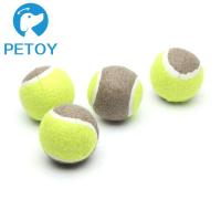 China Cotton Rope Pet Training Tennis Balls 6.5cm Durable Outdoor Dog Toys for sale