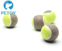 China Cotton Rope Pet Training Tennis Balls 6.5cm Durable Outdoor Dog Toys for sale
