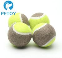 China Cotton Rope Pet Training Tennis Balls 6.5cm Durable Outdoor Dog Toys for sale