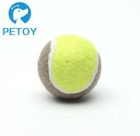 China Cotton Rope Pet Training Tennis Balls 6.5cm Durable Outdoor Dog Toys for sale