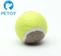 China Cotton Rope Pet Training Tennis Balls 6.5cm Durable Outdoor Dog Toys for sale