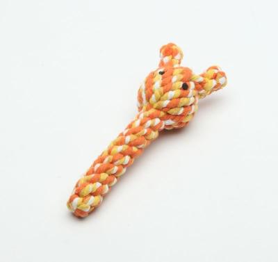 China Cotton Rope Dog Toy Rabbit Shape Eco Friendly Pet Chew Toy 100% Durable for sale