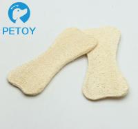 China Eco Friendly Natural Loofah Pet Dog Toy 12x3.5cm for Chewing and Play for sale